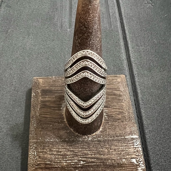 Jewelry | Very Pretty Stylish Silver Cz Ring | Poshmark